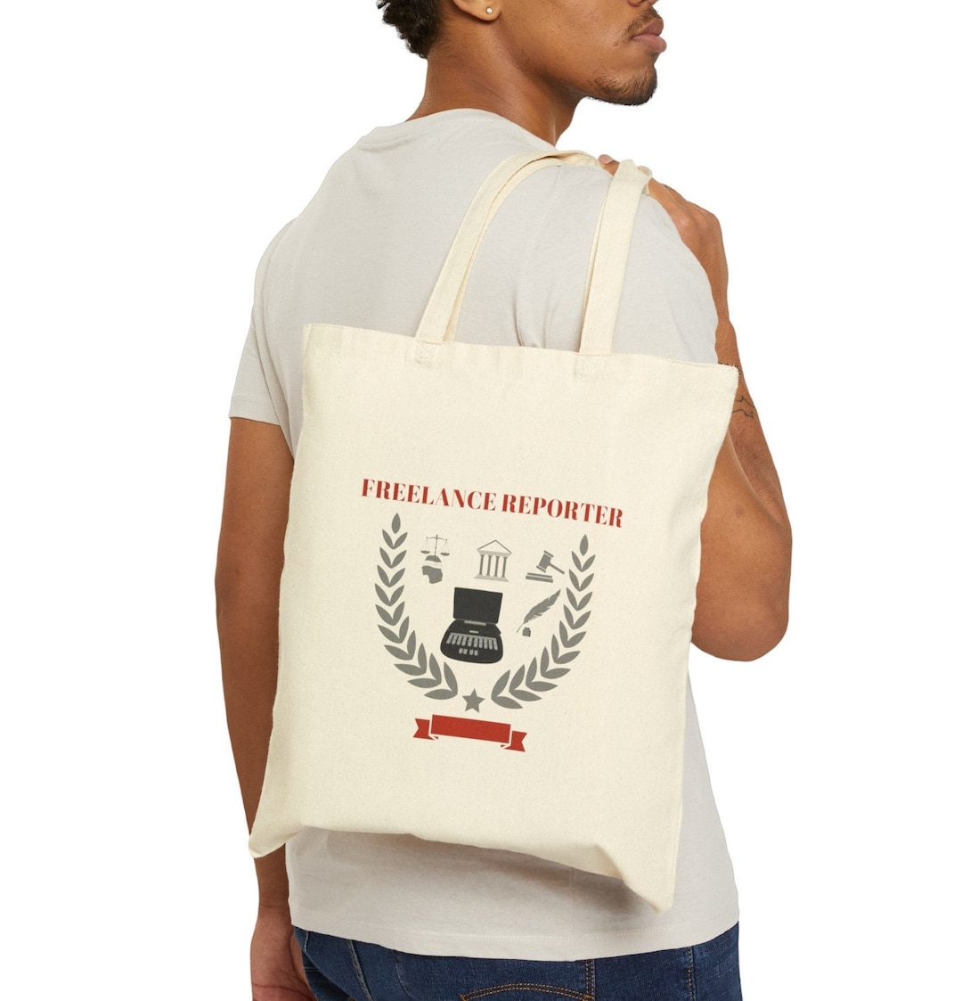 Court Reporter Tote Bag: Cotton Canvas Gift for Reporters - Etsy
