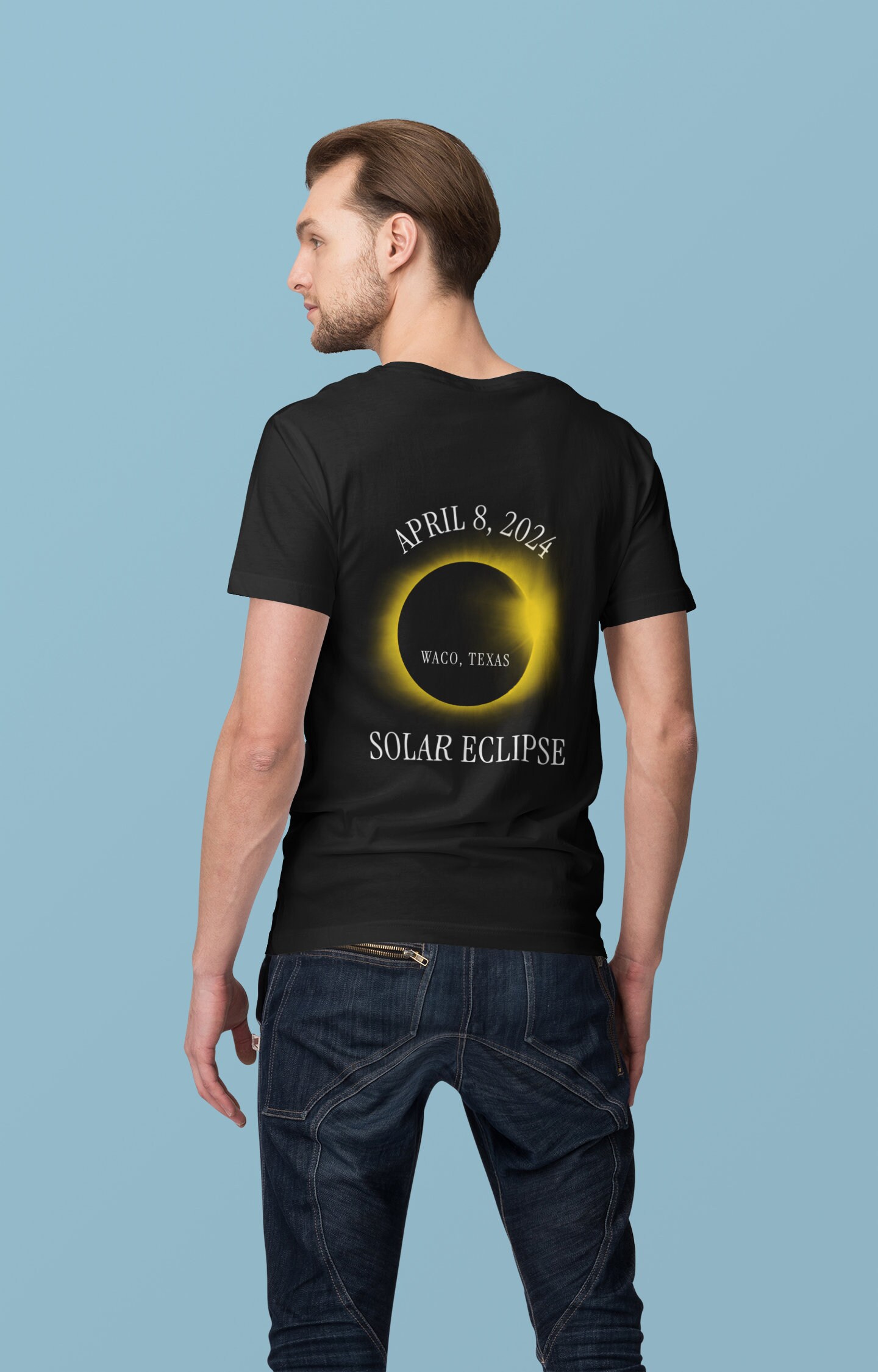 SOLAR ECLIPSE SHIRT Design, Solar Eclipse Waco, April 8 2024 Eclipse ...
