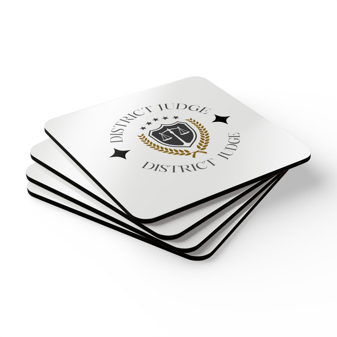 District Judge Coaster Set: Lawyer Gift, Courtroom Decor - Etsy