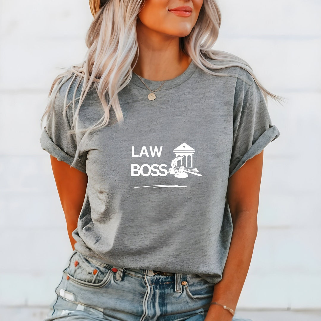 LAWYER CLOTHES Law School Graduation Gavel Boss Lady Funny Lawyer Shirt ...