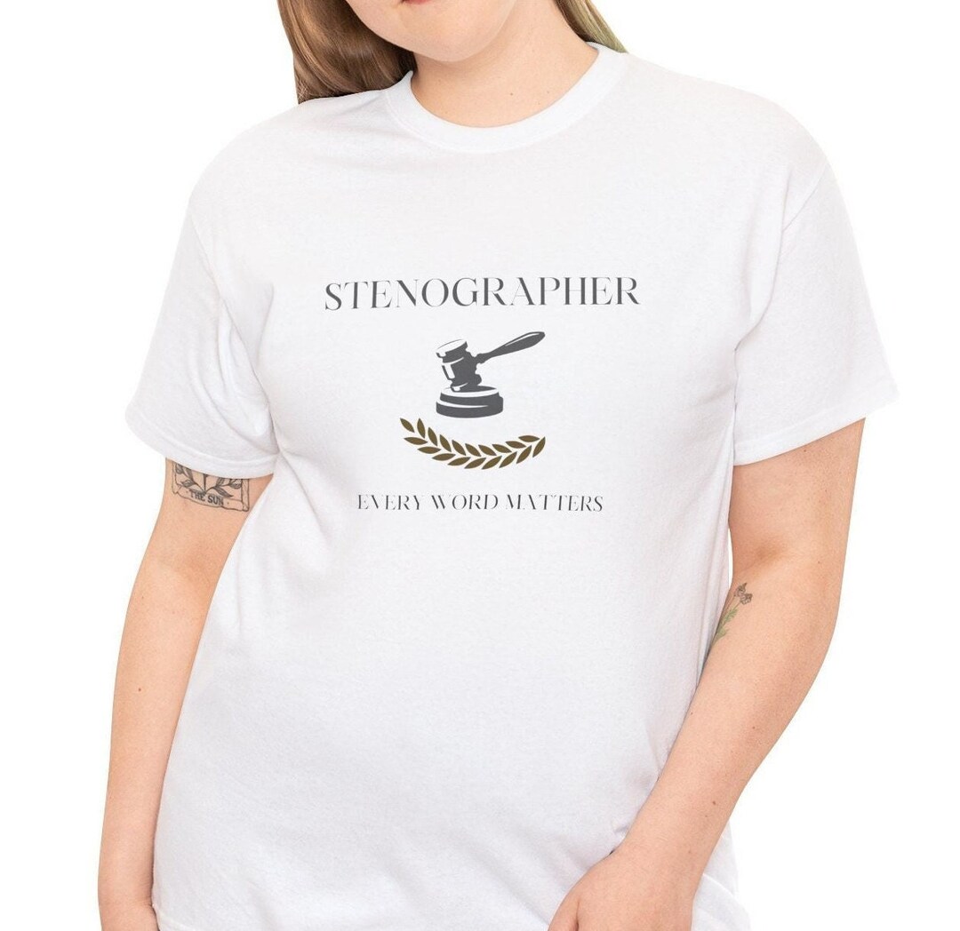 COURT REPORTER SHIRT Stenographer Shirt Court Reporting Gift New Job ...