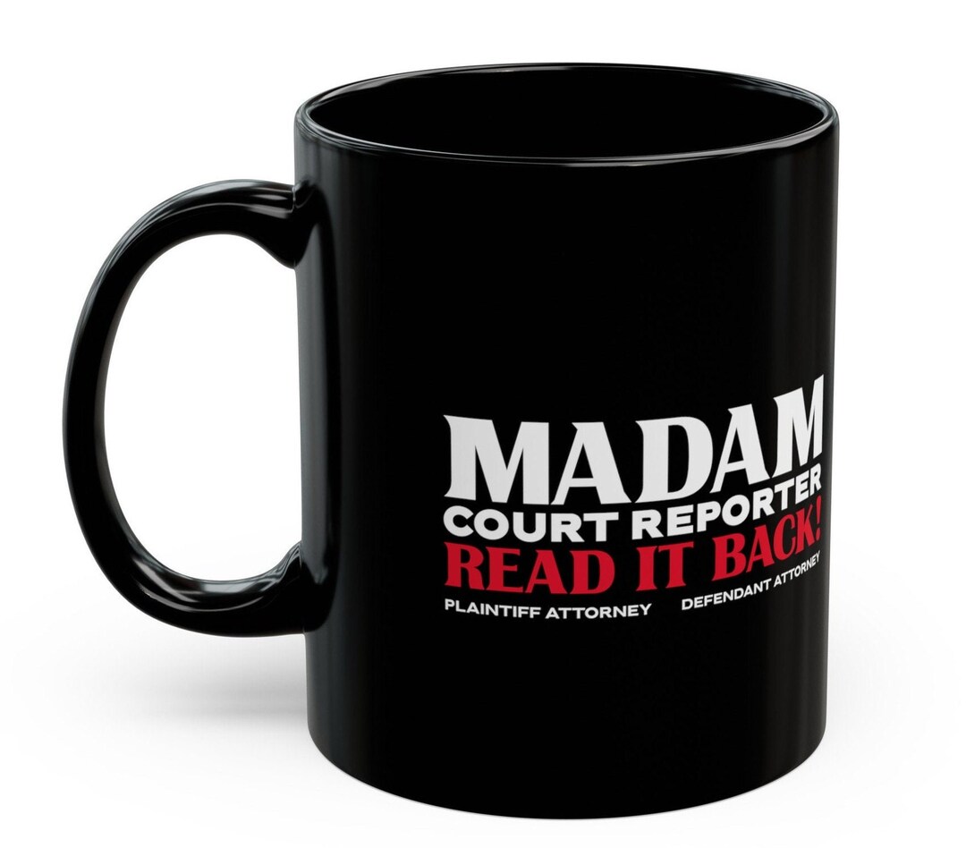 Madam Court Reporter Mug: Steno Keyboard Gift - Etsy