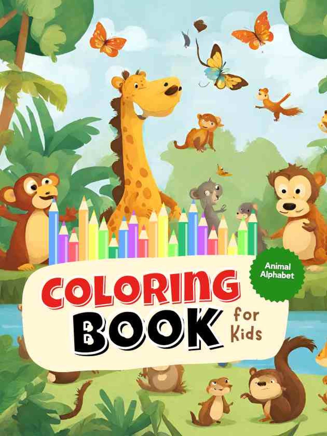 Animal Alphabet Colouring Book - Etsy