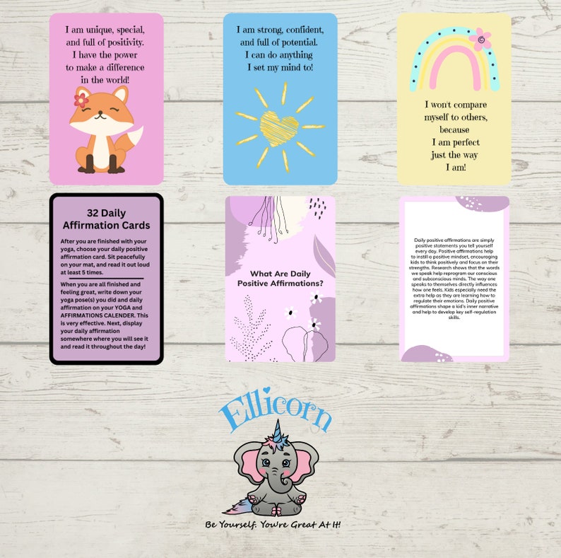 Kids Positive Affirmations Cards Printable Positivity Cards ...