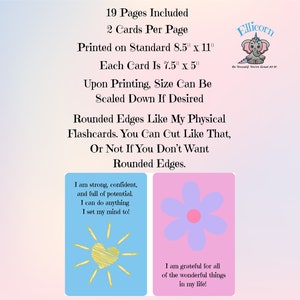 Kids Positive Affirmations Cards Printable Positivity Cards ...