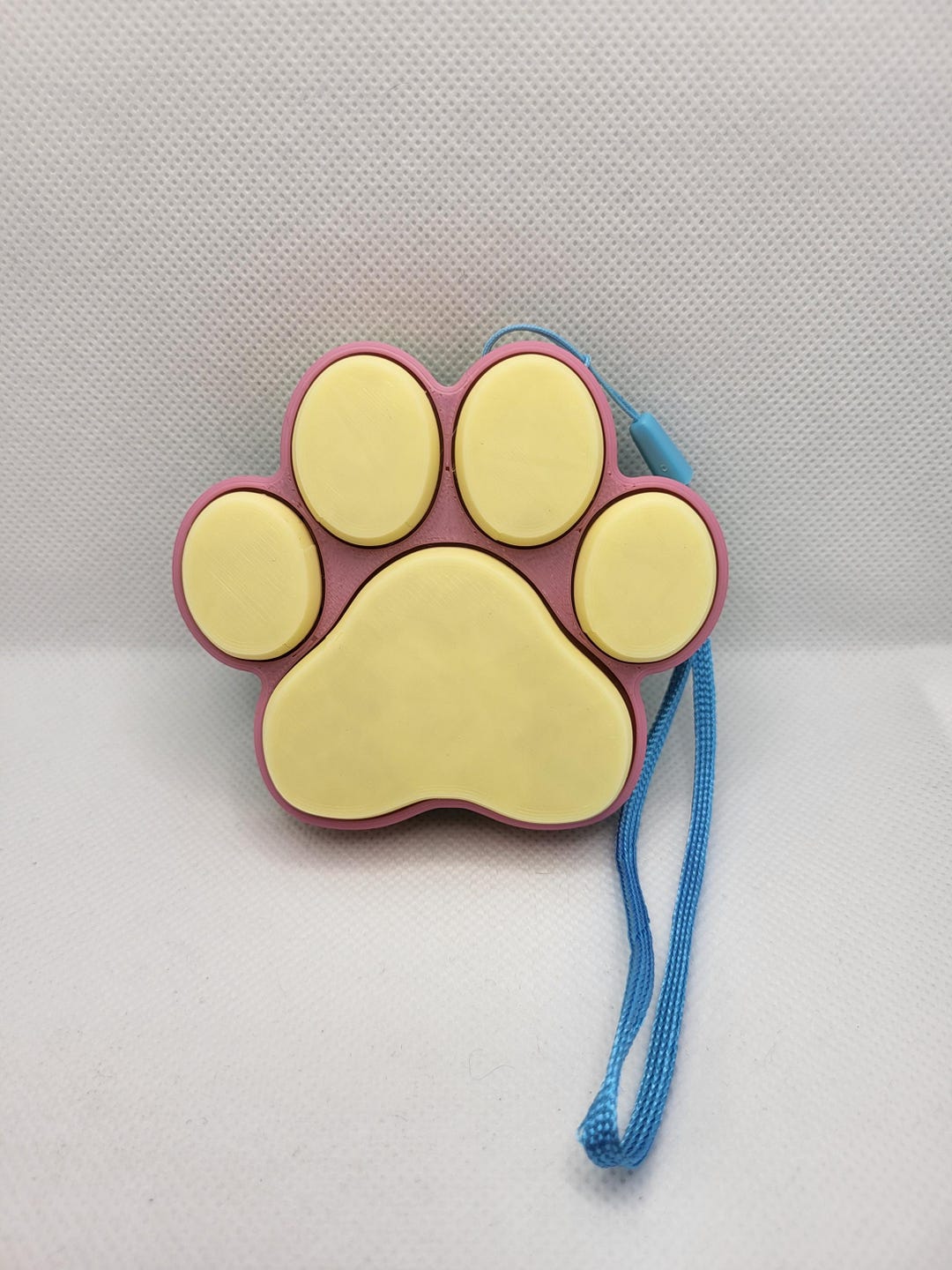 Large Cat Paw Fidget Clicker Pastel Rainbow/yellow - Etsy