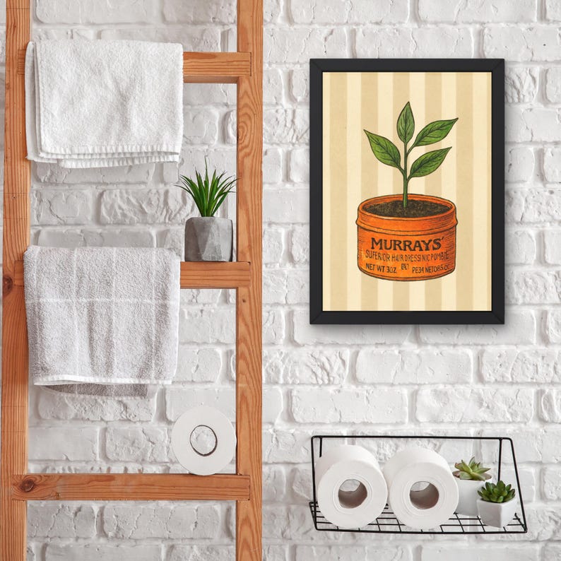 Black Art Afro Hair Care, Printable Wall Art, Men Hair Grease Print ...