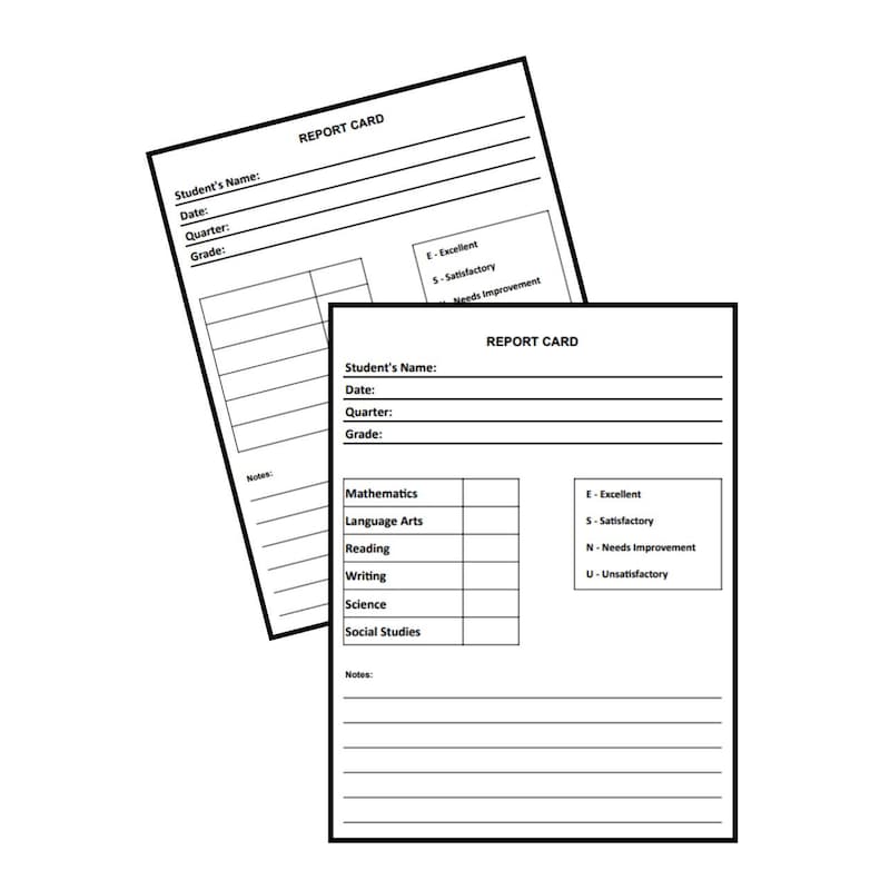 Fake Report Card - Etsy