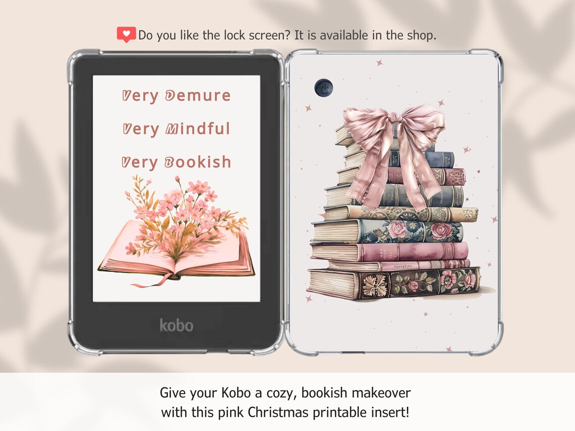 Kobo Case Insert Printable, Libra Colour, Clara Colour & BW, Coquette ...