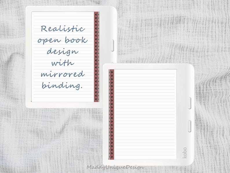 Digital Diary for Kobo Libra Colour: Girly Lined Journal Note Taking ...