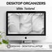 Minimalist White Desktop Organizer Wallpaper Set for Computer and ...