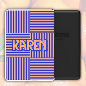 Kindle Case Insert Printable CUSTOM, Pop Art Retro Stripes, Colorsoft ...