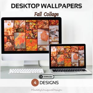 Fall Desktop Wallpapers, Autumn Collage Laptop Background, Cozy ...