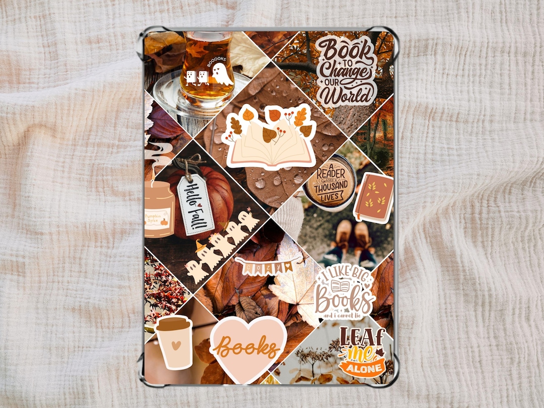 Fall Kindle Insert Printable for Clear Case, Colorsoft Paperwhite ...