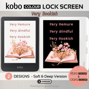 Kobo Lockscreen, Kobo Libra Colour, Kobo Clara Colour, Bookish Ereader ...