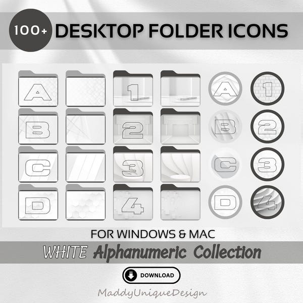 Windows Folder Icon Set Alphabet - Etsy