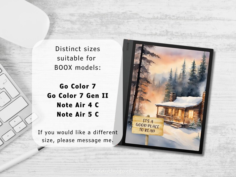 Wallpapers for BOOX Go Color 7 & BOOX Note Air, Winter Lockscreens ...