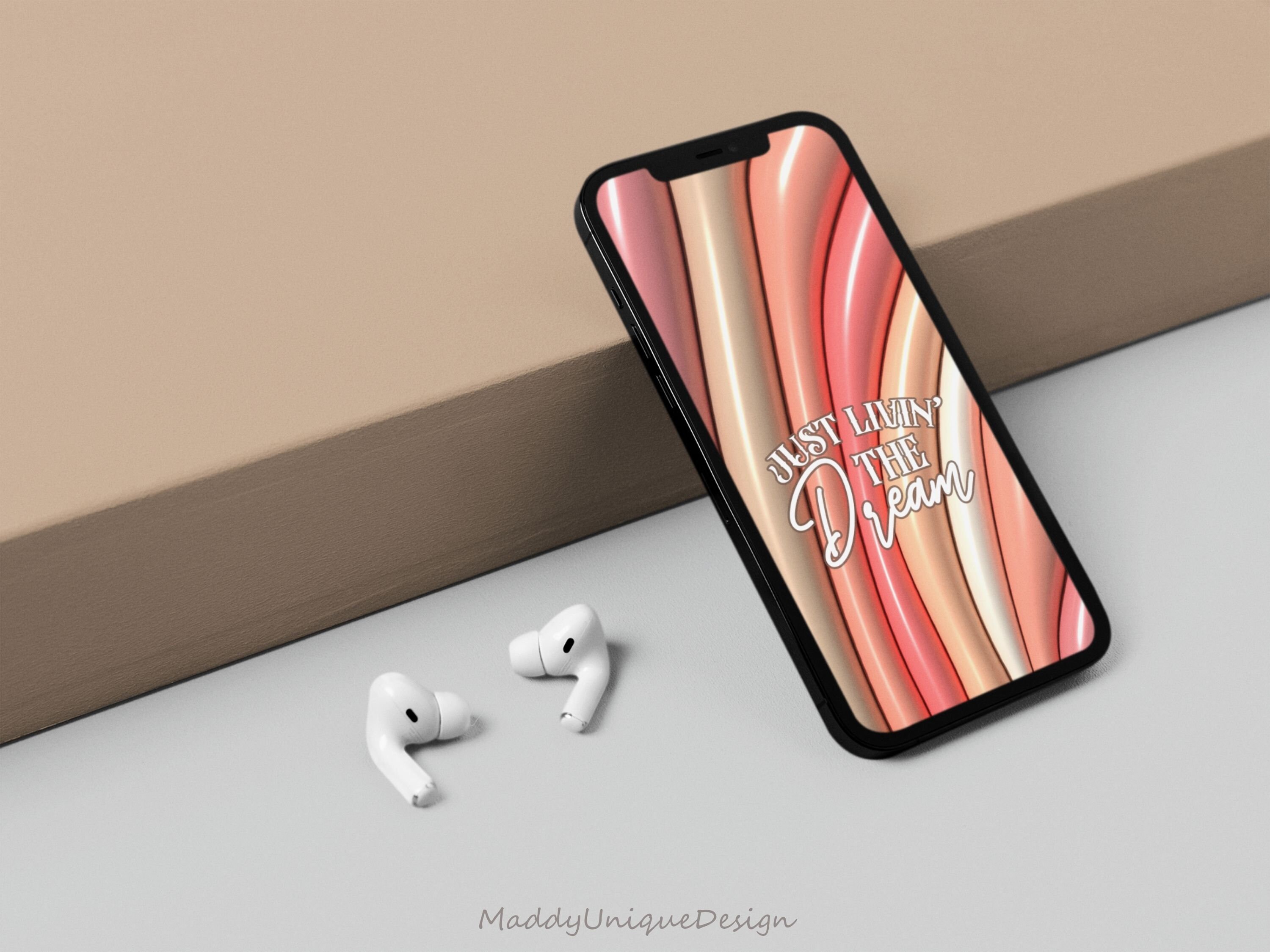 3D Beige Phone Background Aesthetic Phone Wallpaper Pastel iPhone ...