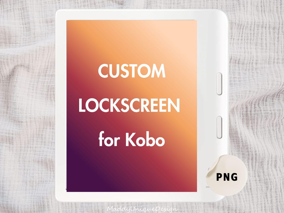 Kobo Lock Screen CUSTOM: Personalized Wallpaper for Any Kobo Ereader ...