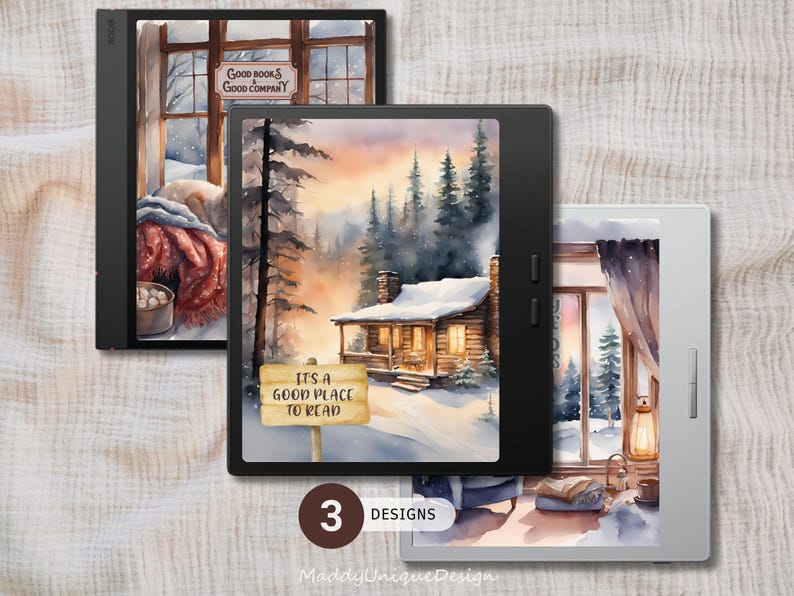 Wallpapers for BOOX Go Color 7 & BOOX Note Air, Winter Lockscreens ...
