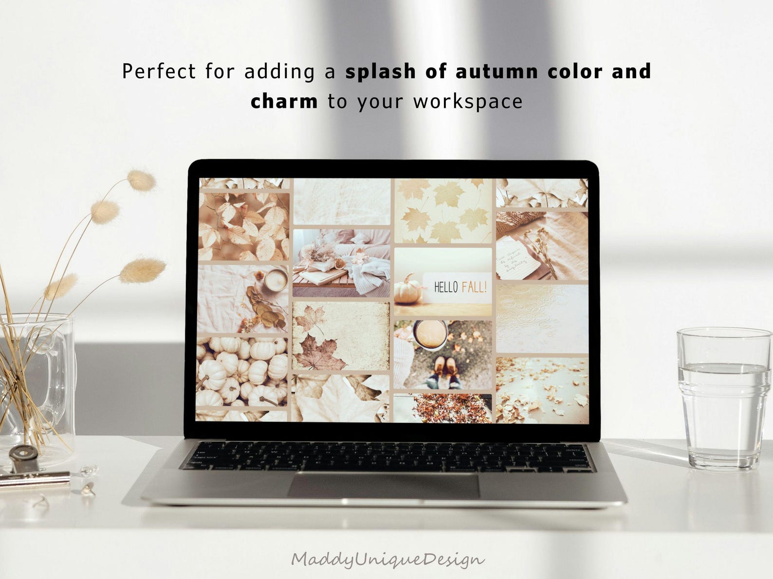 Fall Desktop Wallpapers, Autumn Collage Laptop Background, Aesthetic ...
