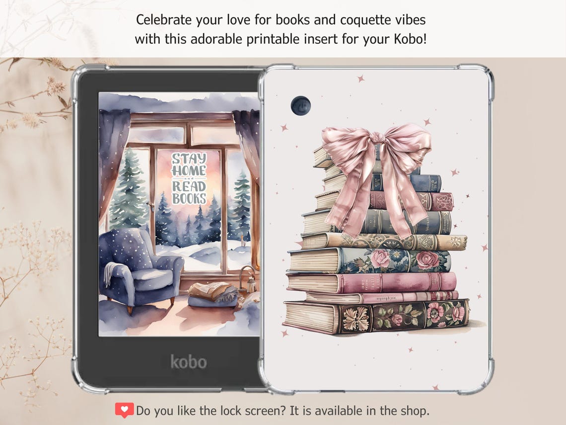 Kobo Case Insert Printable, Libra Colour, Clara Colour & BW, Coquette ...