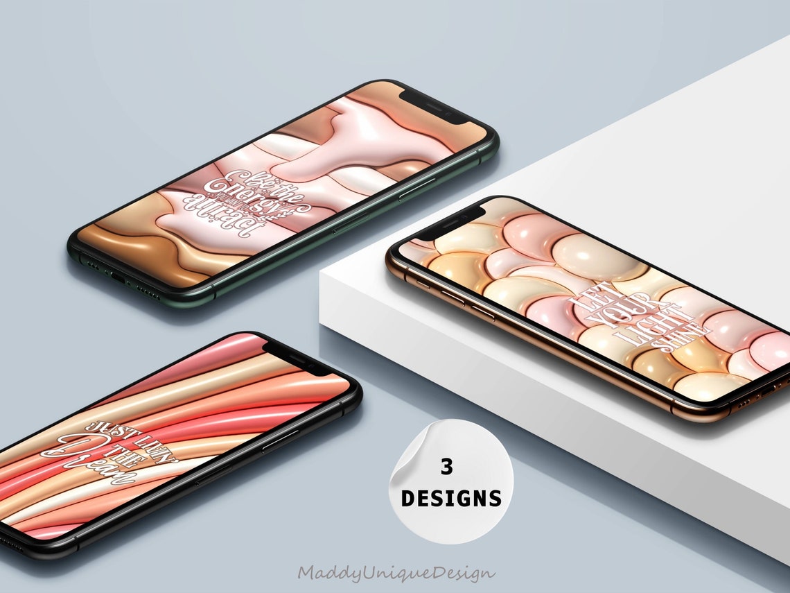3D Beige Phone Background Aesthetic Phone Wallpaper Pastel iPhone ...