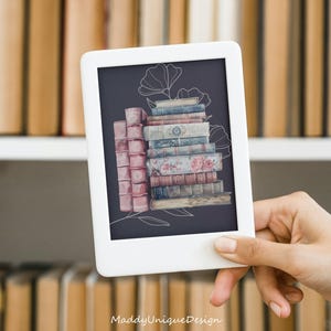 Kindle & Kobo Color Lockscreen Stacked Books, Libra Colour Clara Colour ...