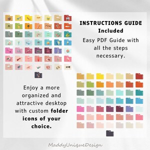 Summer Desktop Folder Icons, Colorful Desktop Icons, Beach Folder Icon ...