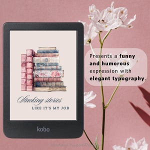 Kobo Lockscreen Stacked Books, Kobo Libra Colour, Kobo Clara Colour ...