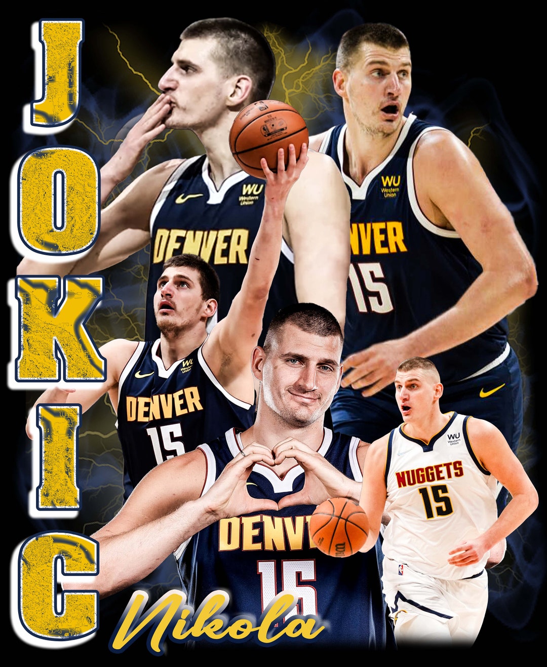 Nikola Jokic T Shirt Design PNG Instant Download - Etsy