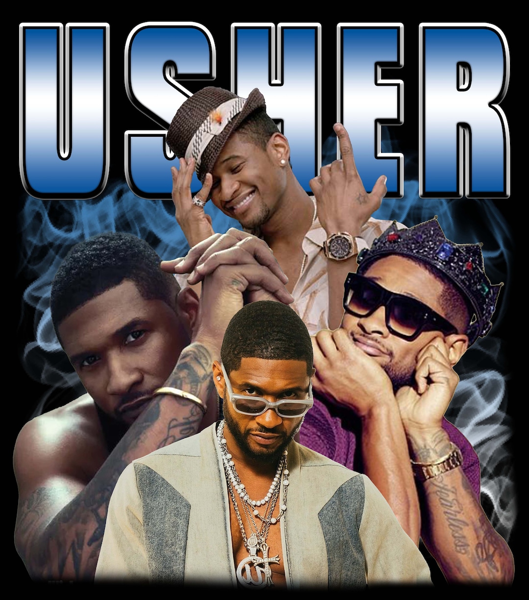 Usher T Shirt Design PNG Instant Download - Etsy