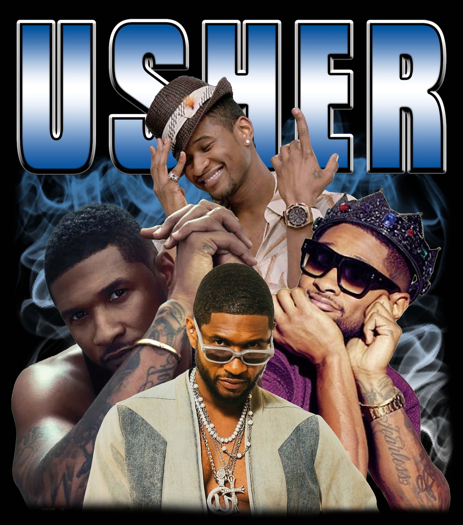 Usher T Shirt Design PNG Instant Download - Etsy