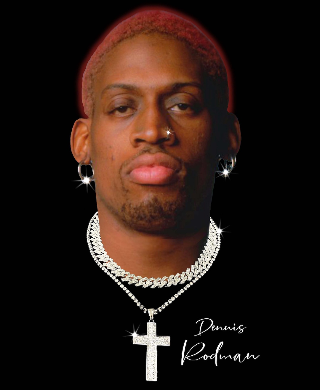 Vintage Basketball Dennis Rodman T Shirt Design PNG Instant Download - Etsy