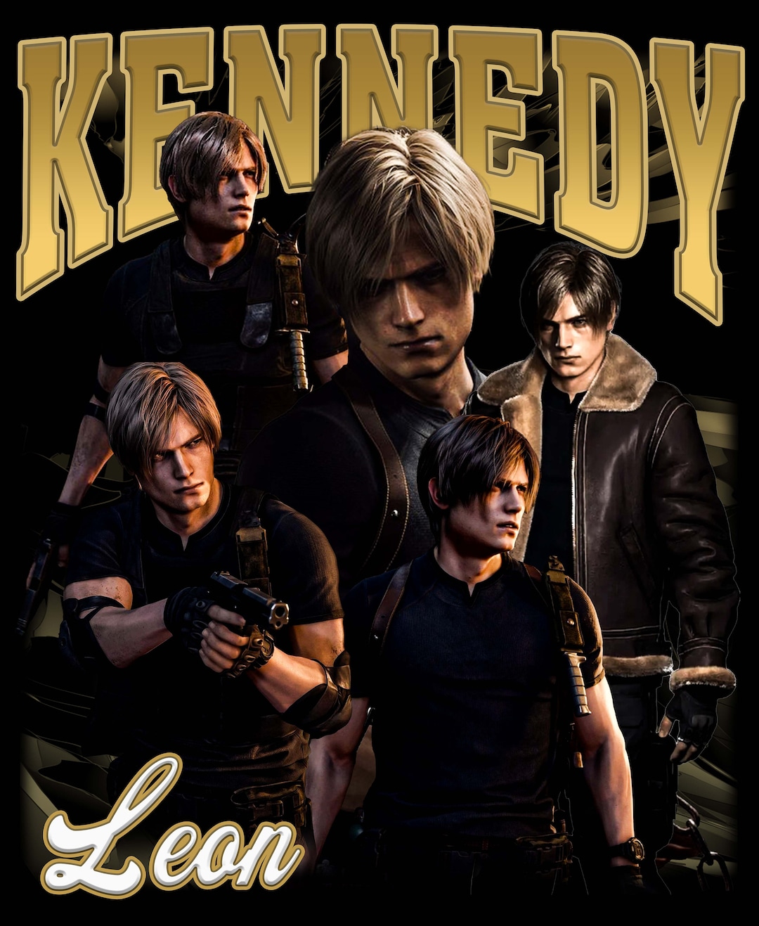 Leon S. Kennedy T Shirt Design PNG Instant Download - Etsy