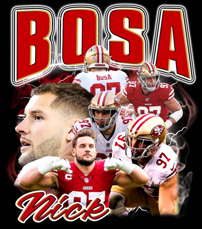 Nick Bosa T Shirt Design PNG Instant Download - Etsy