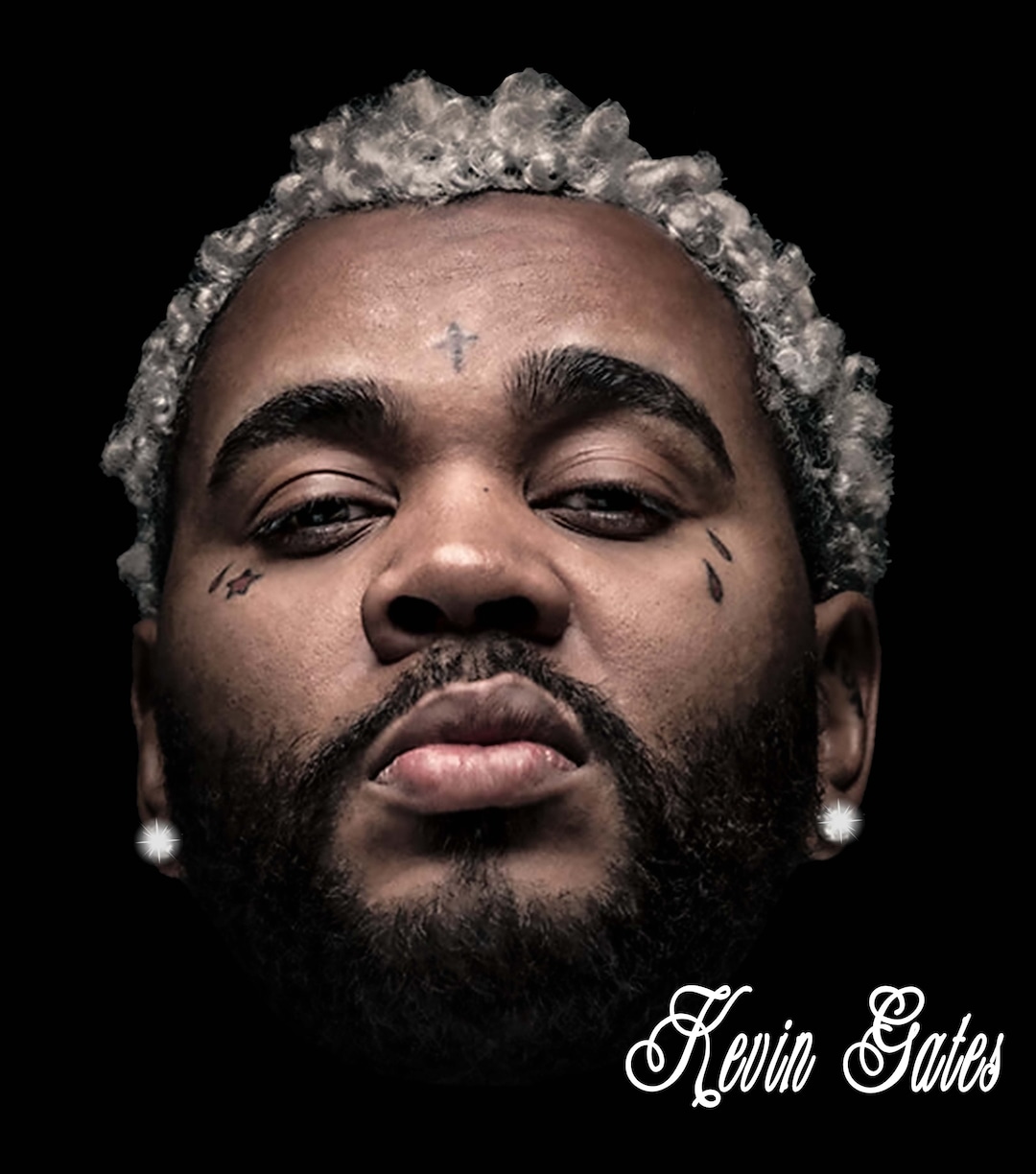 Kevin Gates PNG T-shirt|rap Tee Jumbo Graphic Print Savage Mode |rare ...