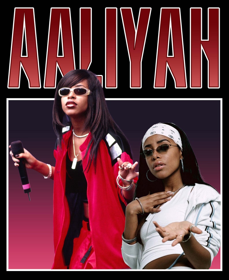 Aaliyah T Shirt Design PNG Instant Download - Etsy