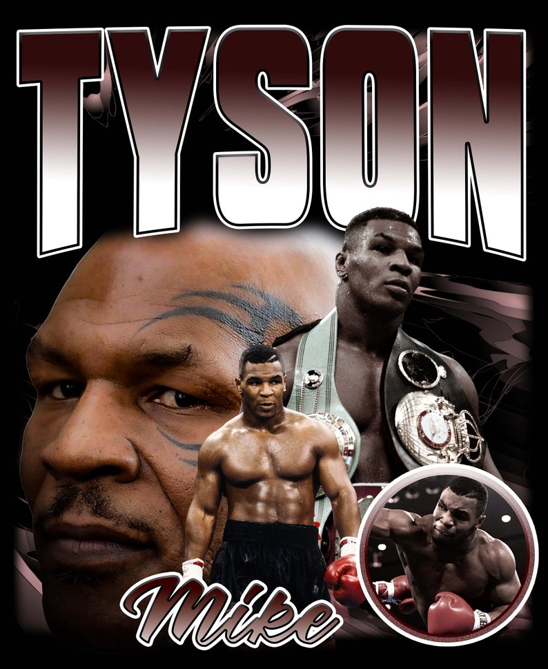 Mike Tayson T Shirt Design PNG Instant Download - Etsy