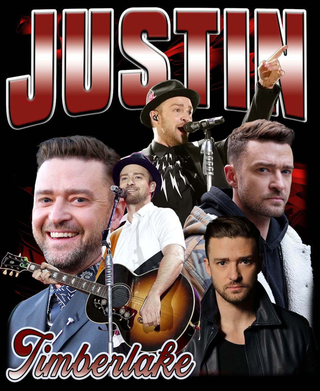 Justin Timberlake T Shirt Design PNG Instant Download - Etsy