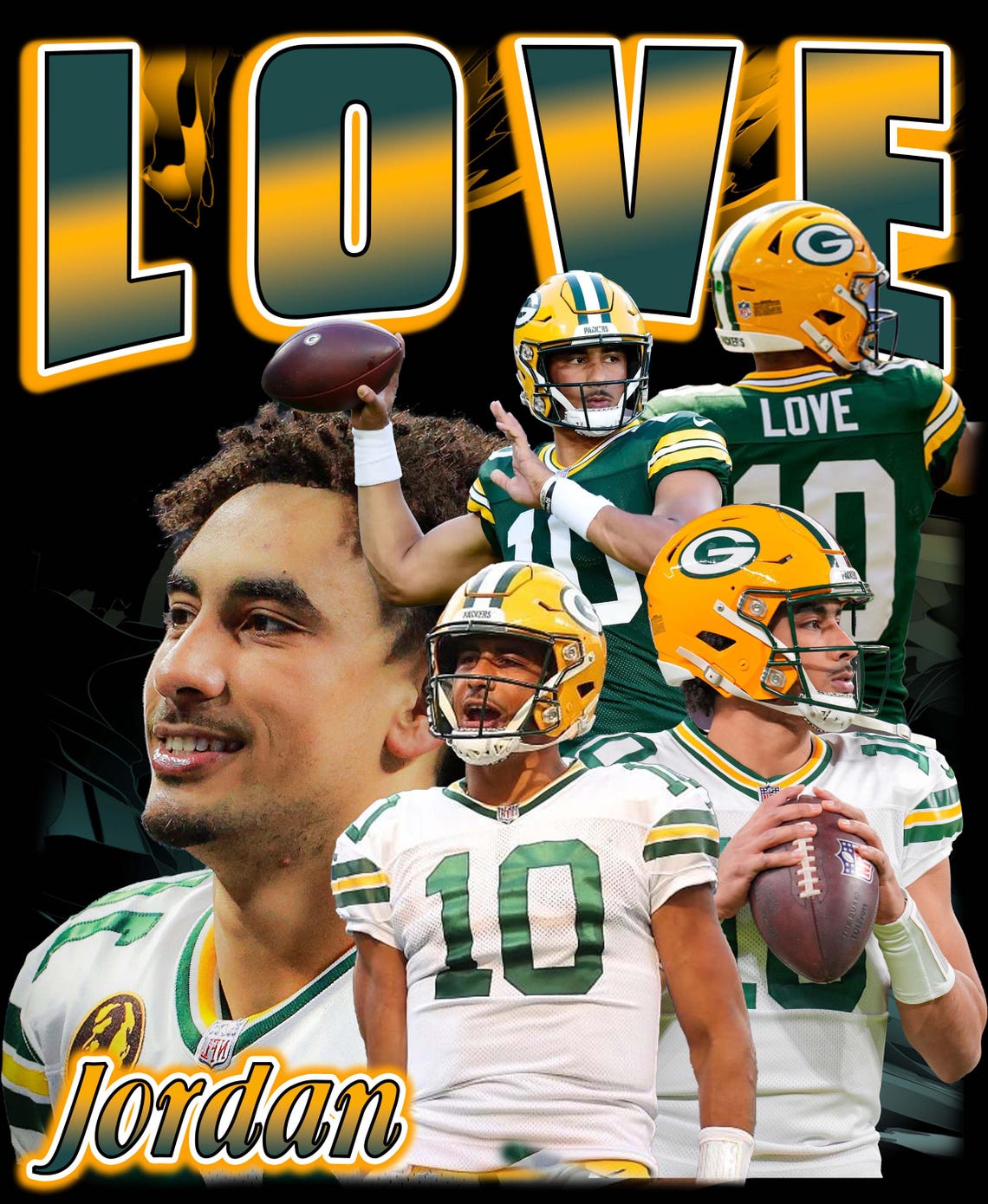 Jordan Love T Shirt Design PNG Instant Download - Etsy