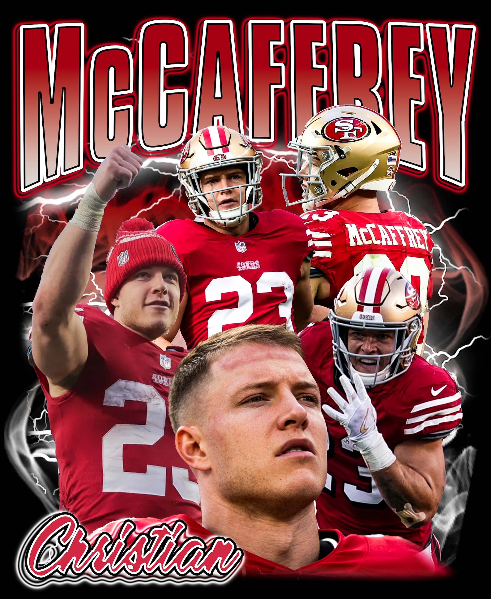 Christian Mccaffrey T Shirt Design PNG Instant Download - Etsy