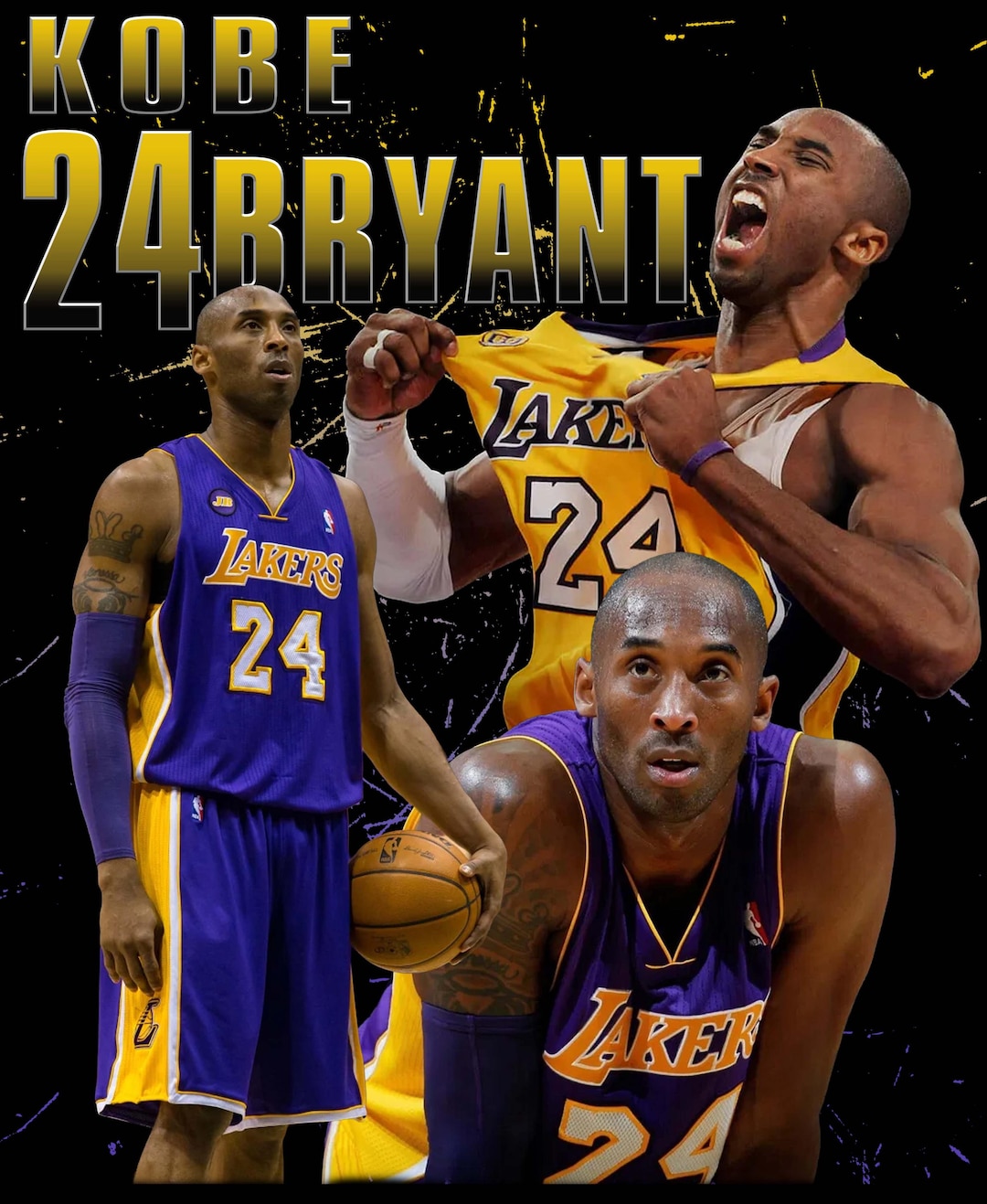 Ready to Print Kobe Bryant T Shirt Design PNG Instant Download - Etsy
