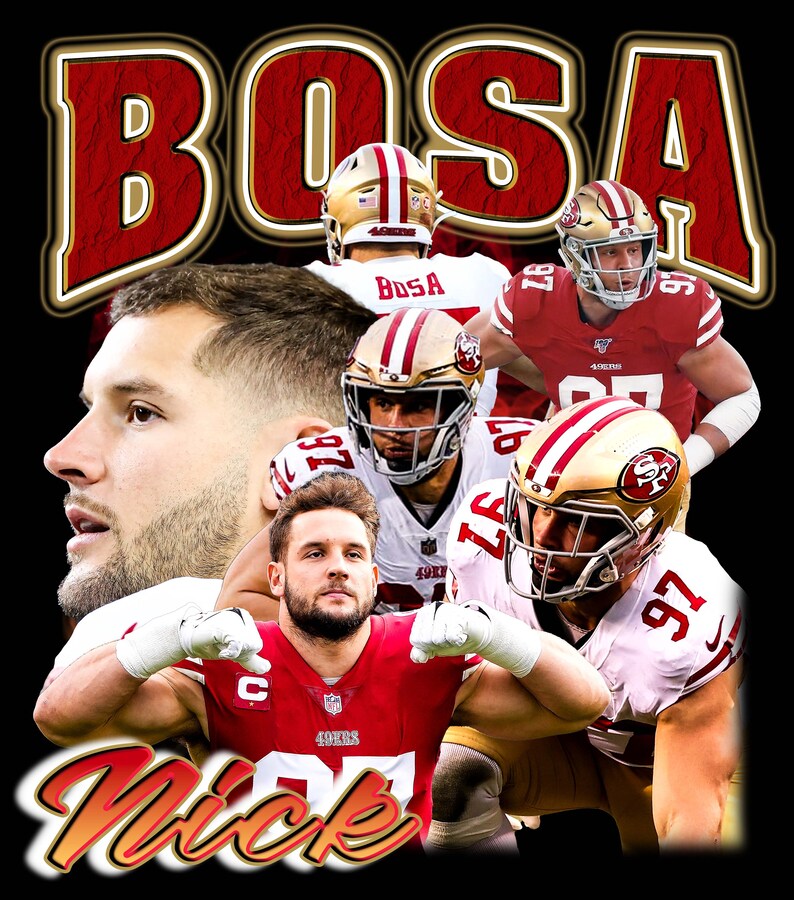 Nick Bosa T Shirt Design PNG Instant Download - Etsy