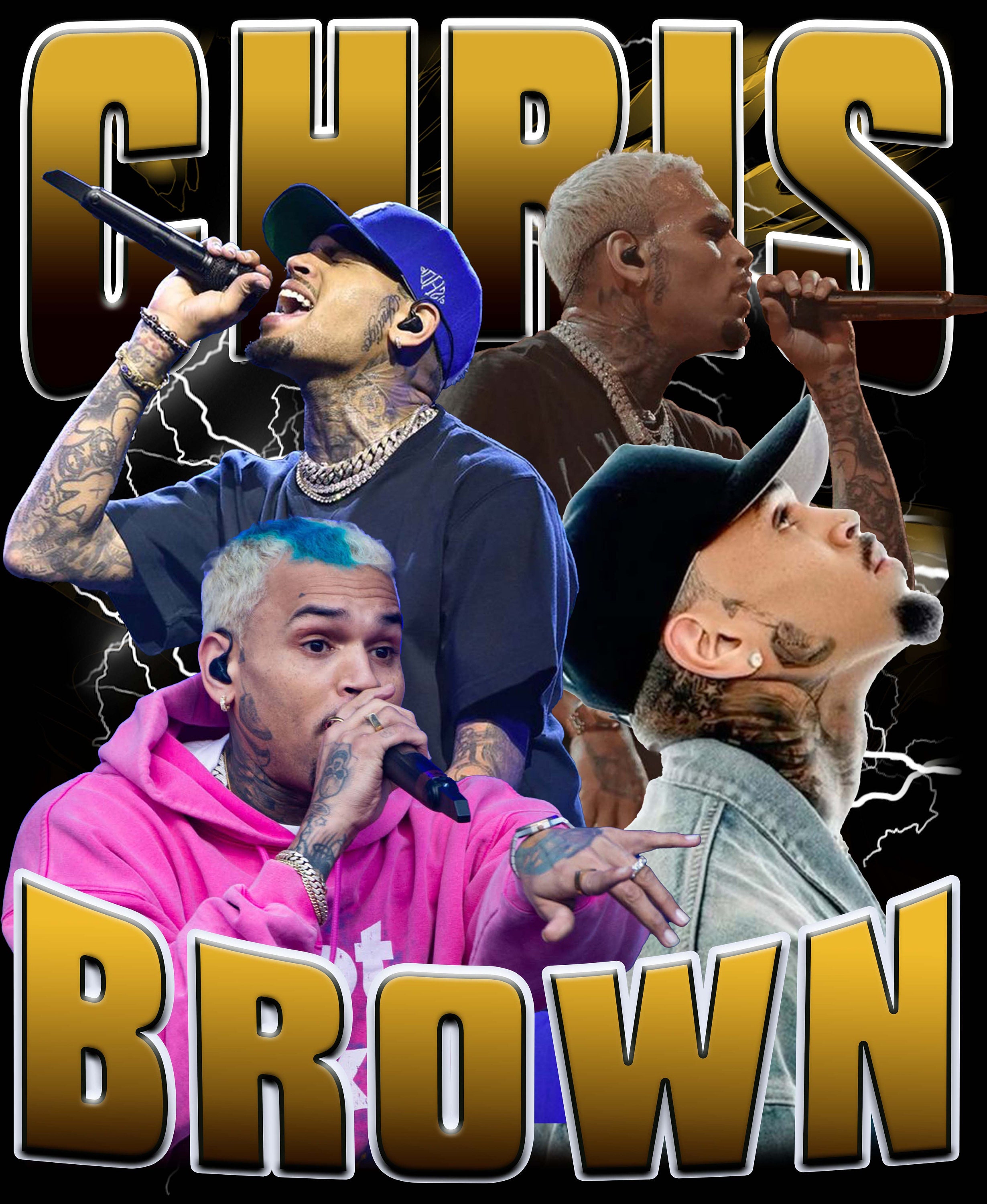 Chris Brown T Shirt Design PNG Instant Download - Etsy