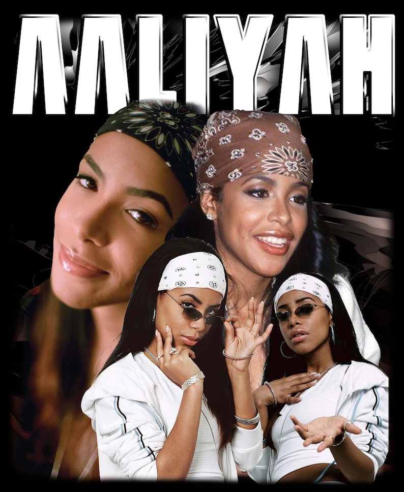 Aaliyah T Shirt Design PNG Instant Download - Etsy