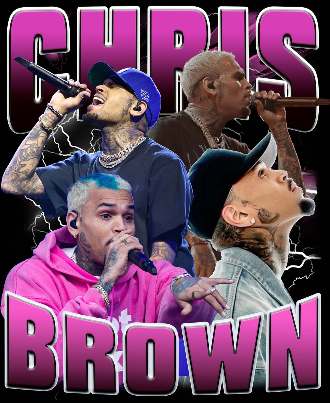 Chris Brown T Shirt Design PNG Instant Download - Etsy