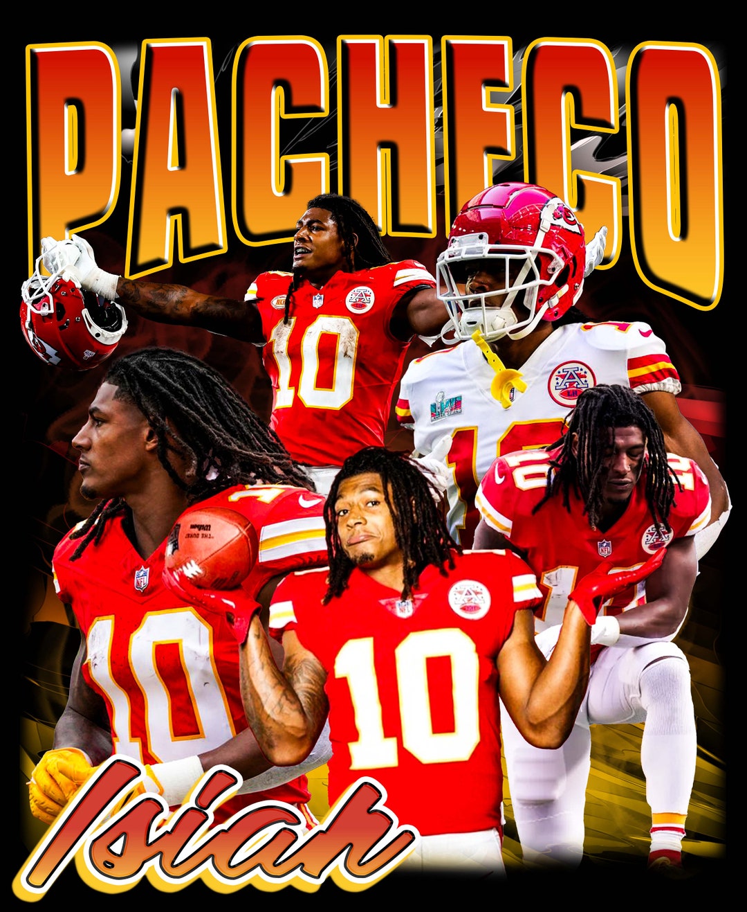 Isiah Pacheco T Shirt Design PNG Instant Download - Etsy