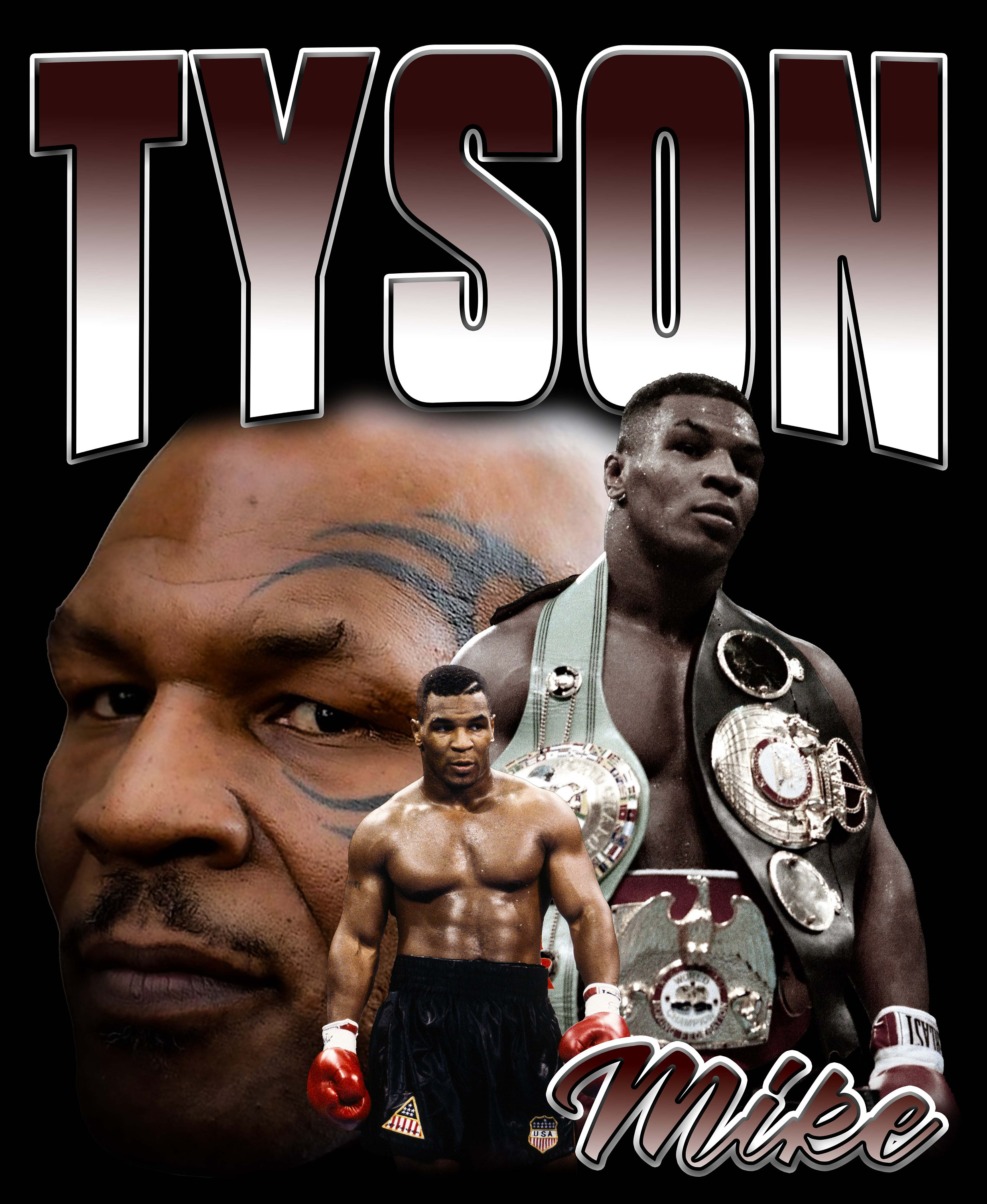 Mike Tayson T Shirt Design PNG Instant Download - Etsy