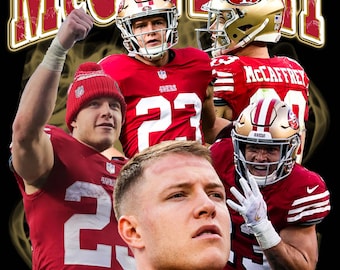 Christian Mccaffrey Png Svg, T-shirt Design Digital File, 300 DPI ,PNG ...